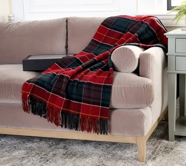 MRS. H By Dee Hilfiger 50x70 Cashmere & Wool Throw W/ Box