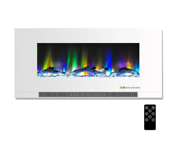 CAMBRIDGE 42-in. Wall Mounted Electric Fireplac Heater With
