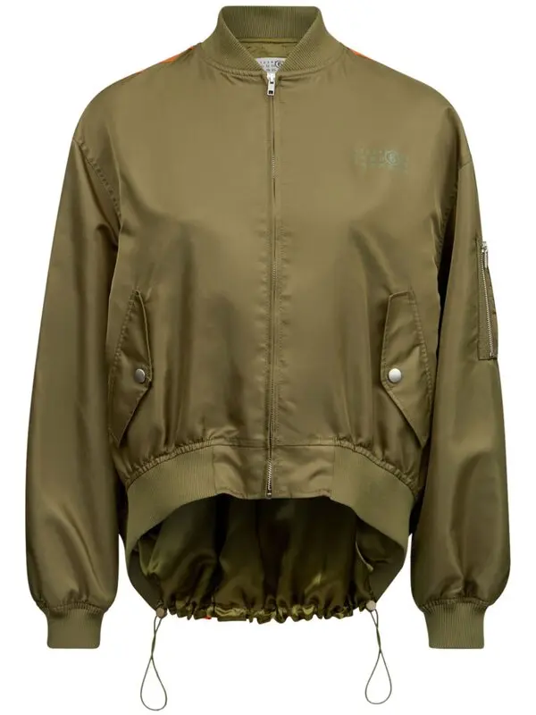 MAISON MARGIELA Logo-print Zip-up Jacket