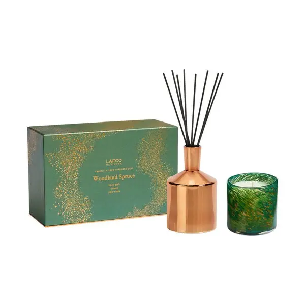 LAFCO Woodland Spruce Candle And Reed Diffuser Duo