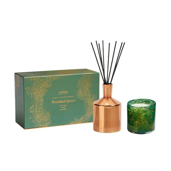 LAFCO Woodland Spruce Candle And Reed Diffuser Duo