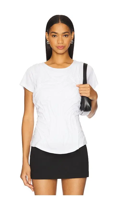 DI PETSA Wetlook Draped T-shirt