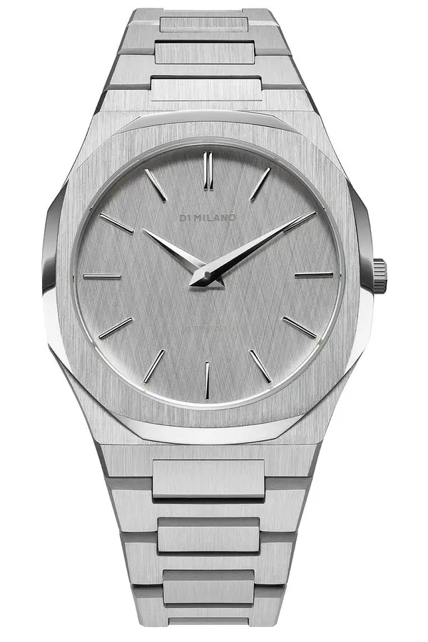 D1 MILANO Ultra Thin Bracelet 40mm Watch In Metallic Silver
