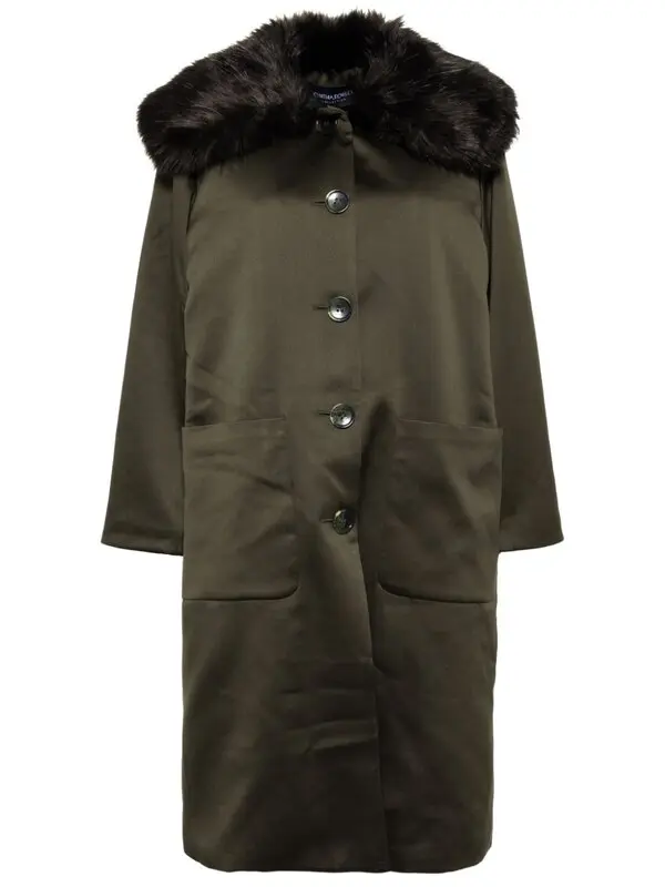 Cynthia Rowley Single-breasted Coat - Green