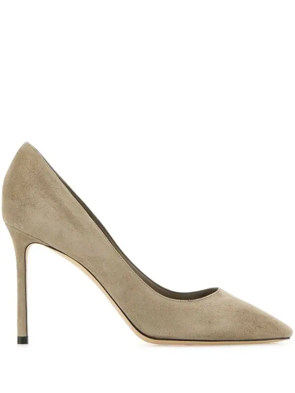 JIMMY CHOO 85mm Romy Pumps - Grey