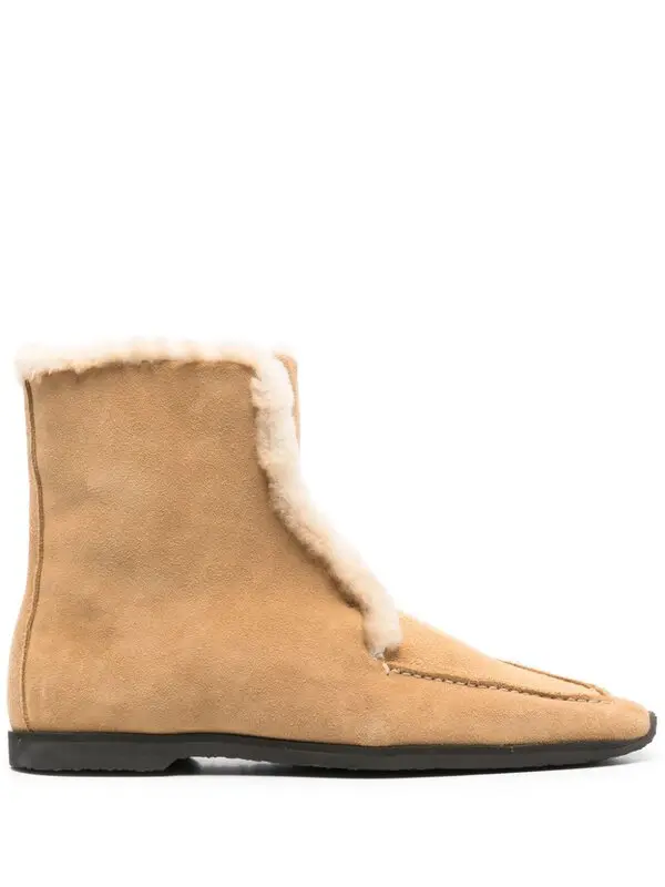 TOTÊME Shearling-edge Boots - Brown