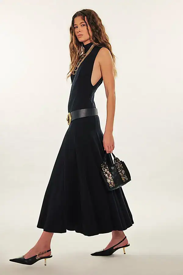 mermaid rose gold sequin dress Maurita V Plunge Neckline Mermaid Gown Rose Gold – Alamour The Label