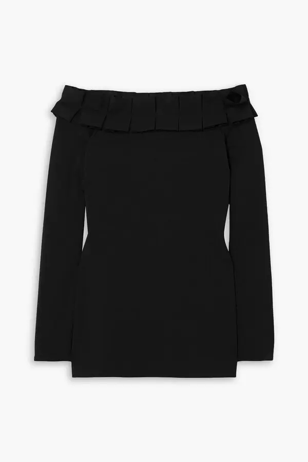 Aaizél Off-the-shoulder Ruffled Mini Dress