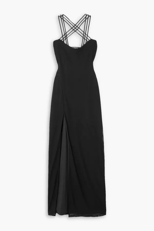 Marika Vera Mariah Open Back Stretch Jersey Maxi Dress In Black - 60% Off |  Editorialist