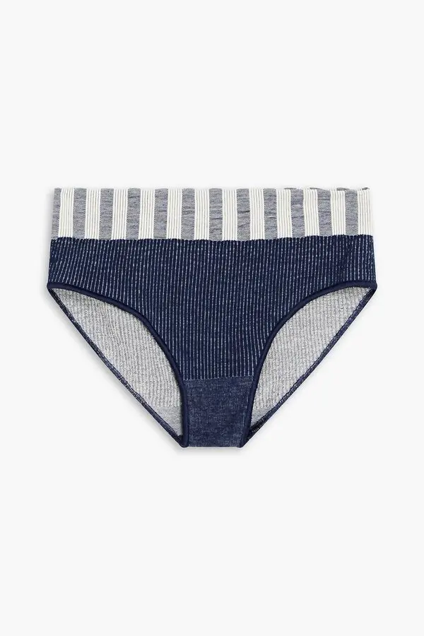 BASERANGE Bell Ribbed Cottonblend Midrise Briefs