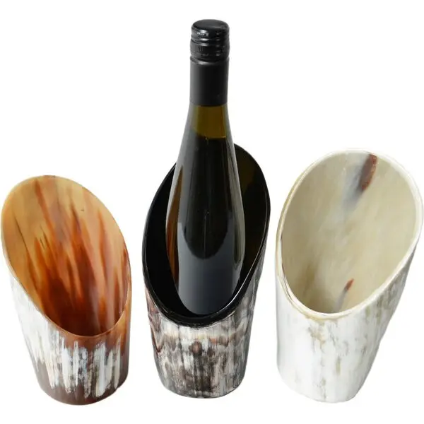 MAADILI COLLECTIVE Nestled Horn Wine Holder