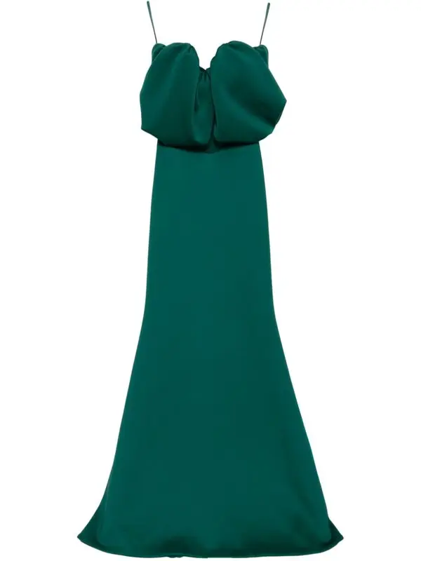Rhea Costa Ivonna Strapless Maxi Dress In Green - 30% Off | Editorialist