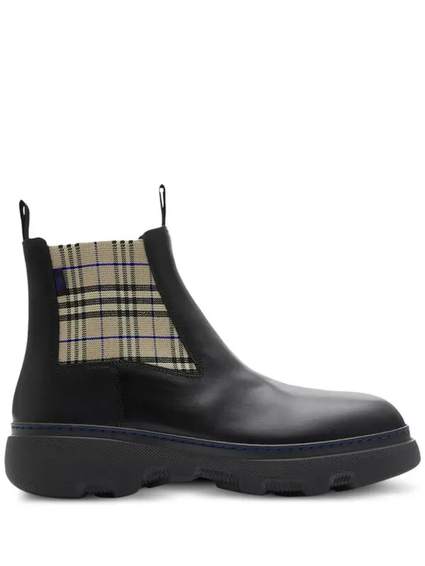 Burberry Creeper Low Chelsea Boots - Black