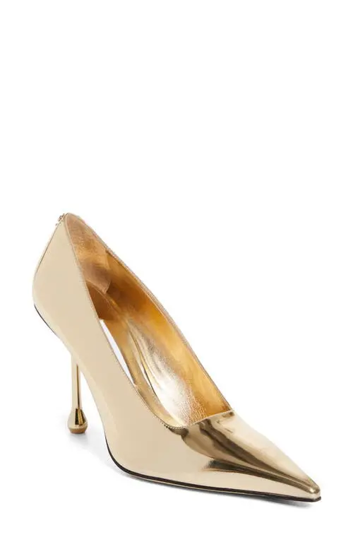 JIMMY CHOO Ixia Metallic Pointed Toe Pump