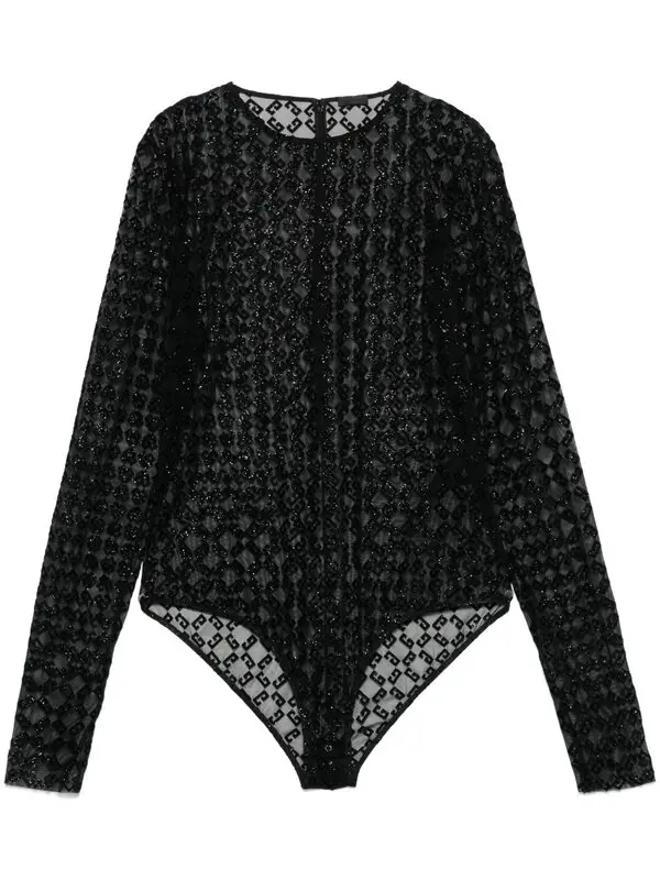 Givenchy Logo-flocked Body - Black