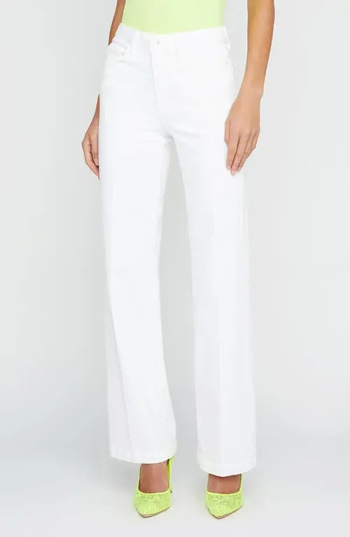 L'Agence Scottie High-waist Wide-leg Jeans - Blanc