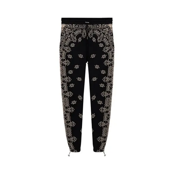 Amiri Bandana Bleach Sweatpants - Black