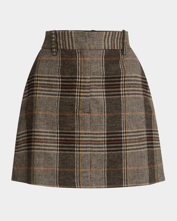 ARGENT Plaid Mini Skirt
