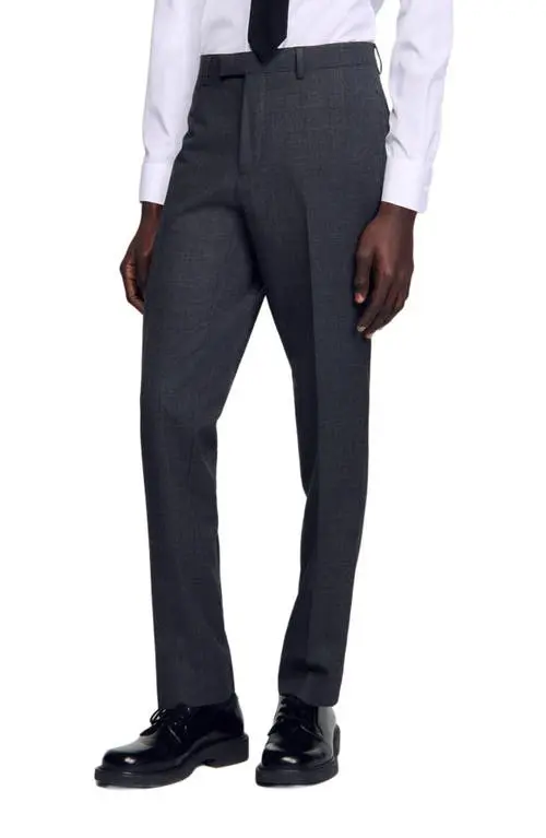Sandro Stretch Wool Suit Trousers