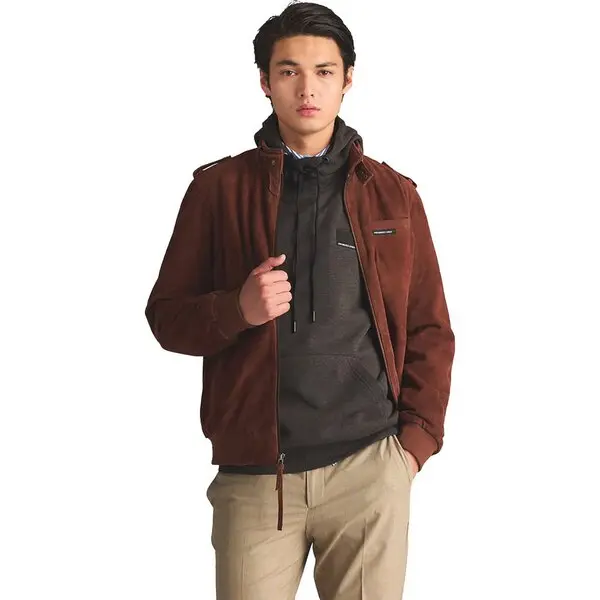 MEMBERS ONLY Soft Suede Iconic Jacket - Whiskey
