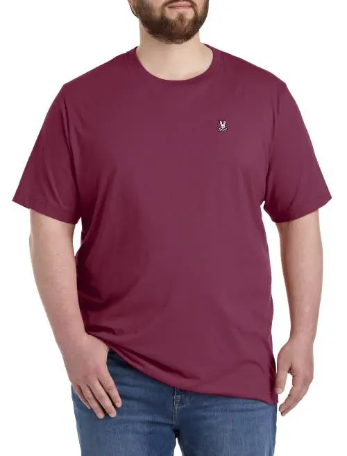 Psycho Bunny Big & Tall Crewneck T-shirt - Crimson