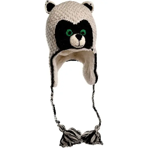 NIRVANNA DESIGNS Crochet Raccoon Beanie