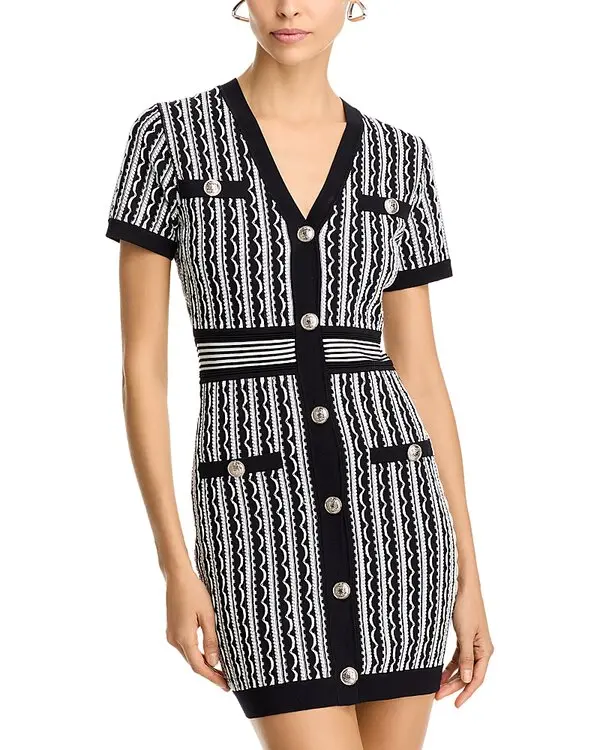 MILLY Textured Mini Dress