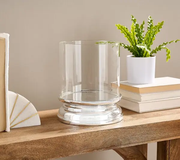 HOMEWORX BY SLATKIN + CO. As Is Silver Candlehurricane