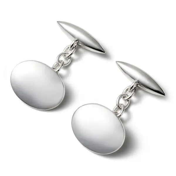 ASPINAL OF LONDON Domed & Torpedo Cufflinks In Sterling