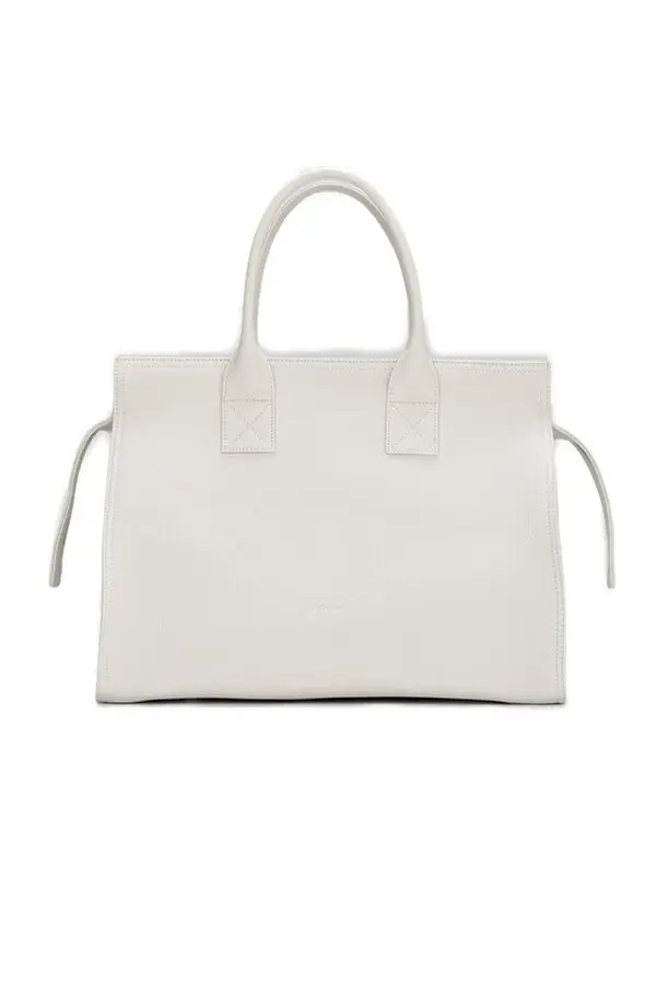 MarsèLl Curva Tote Bag In White | Editorialist