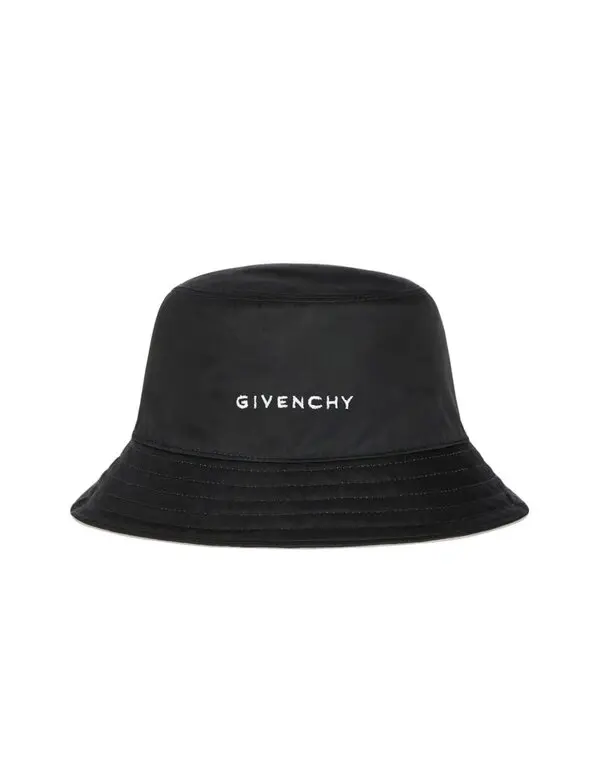 Givenchy Logo Embroidered Pull-On Bucket Hat In Black - 4% Off ...