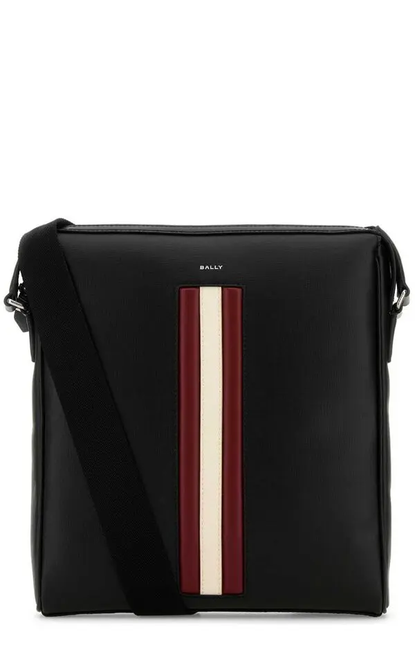 Bally Mythos Striped Messenger Bag In Black - 42% Off | Editorialist