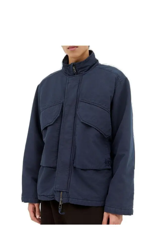 StüSsy Insulated Field Jacket In Navy - 17% Off | Editorialist