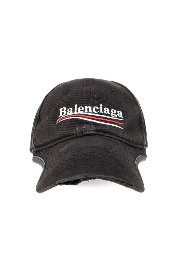 Balenciaga Worn-Out Baseball Cap In Black - 18% Off | Editorialist