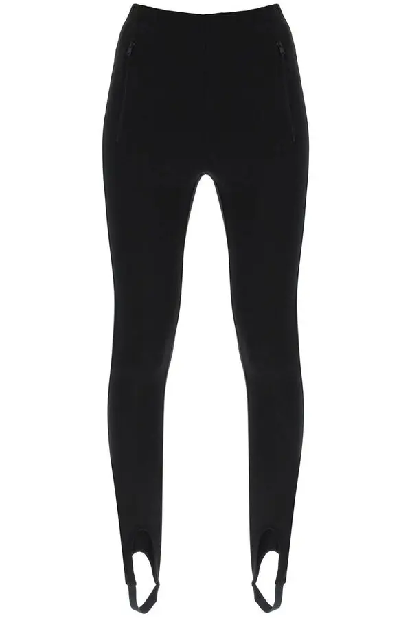 Wardrobe.Nyc Stretched Stirrup Leggings - Black - 10% Off 