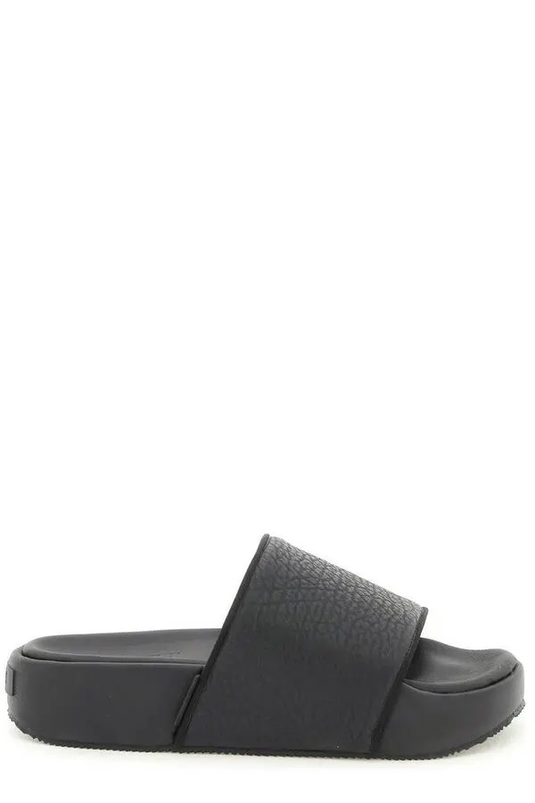 Y3 Open-Toe Platform Slides In Black - 45% Off | Editorialist
