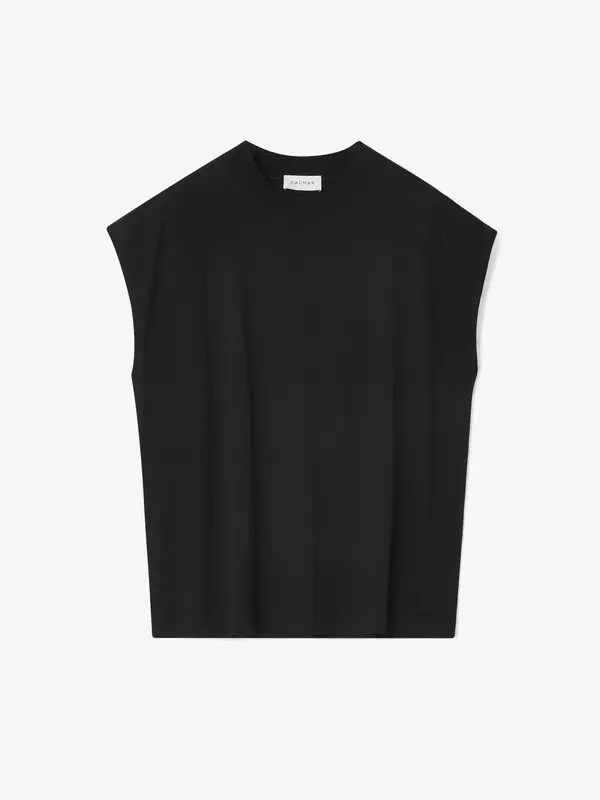 HOUSE OF DAGMAR Sleeveless Tee - Black