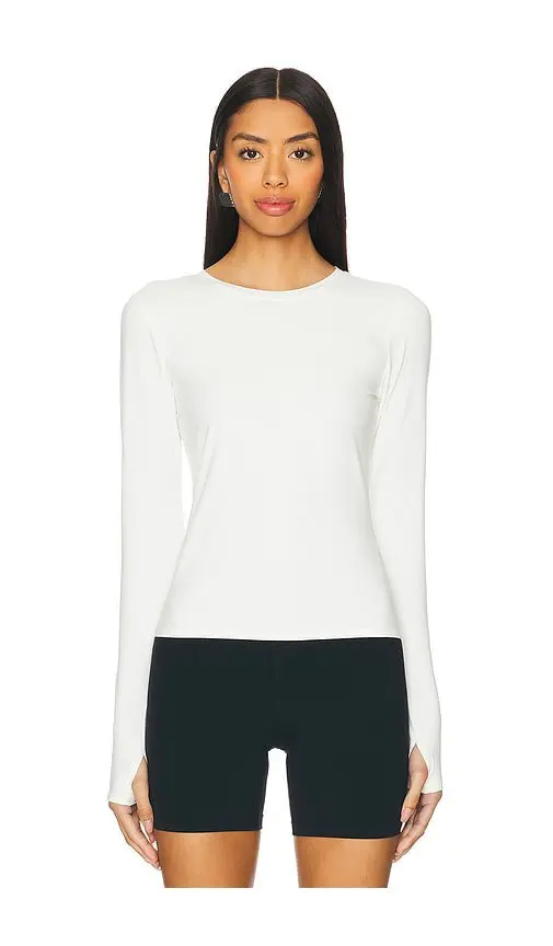 Splits59 Airweight Lite Long Sleeve Top - White