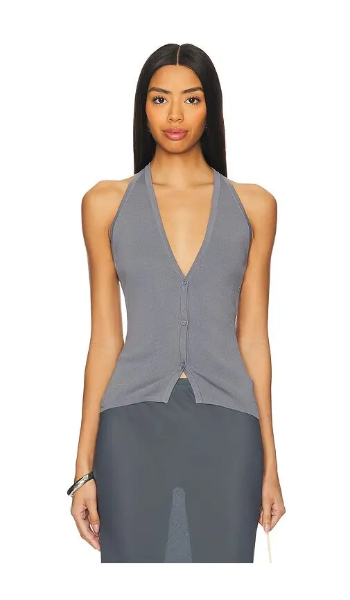 Lioness Brat Halter Top - Slate
