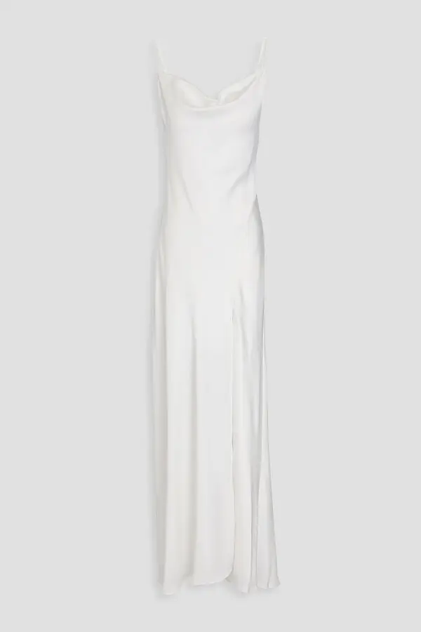 Simkhai Finley Satin-crepe Gown - White
