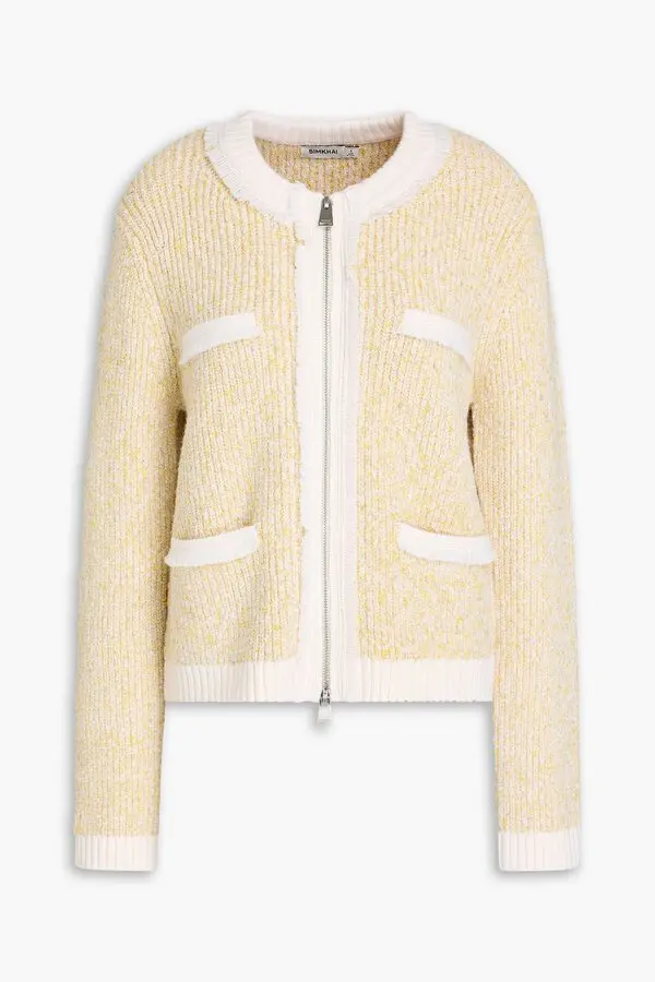 Simkhai Harris Marled Knitted Cardigan - Yellow