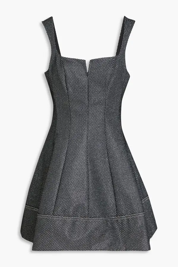 Simkhai Lydie Glittered Polkadot Mini Dress
