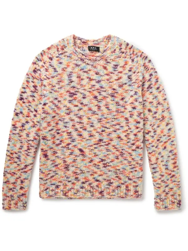 A.p.c. Knitted Relaxed-fit Sweater - Multi