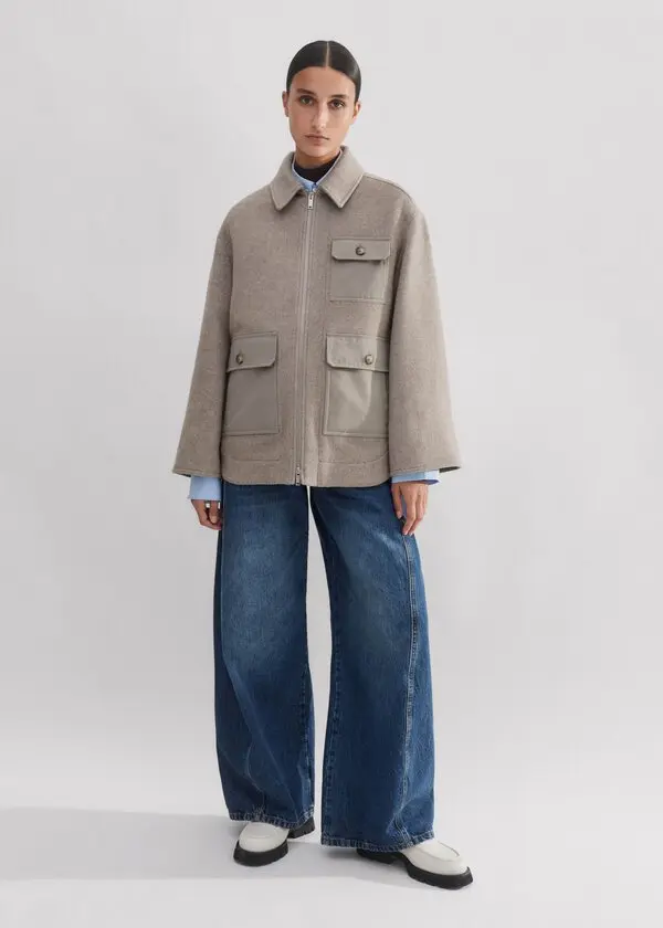 ME+EM Relaxed Wool Jacket