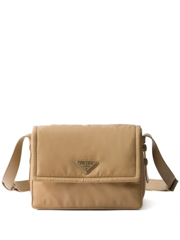 Prada Small Traveller Shoulder Bag - Brown