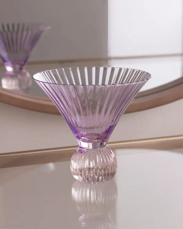 BEATRIZ BALL Venice Martini Glasses, Set Of 4 - Violet/pink