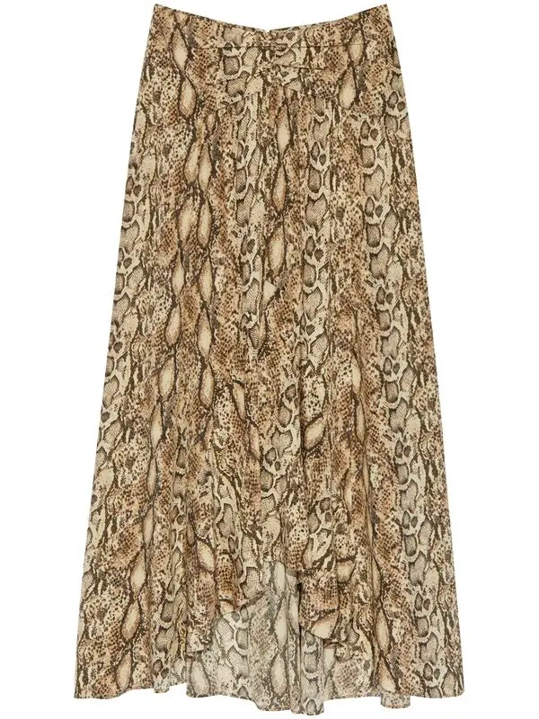Isabel Marant Olena Midi Skirt - Neutrals