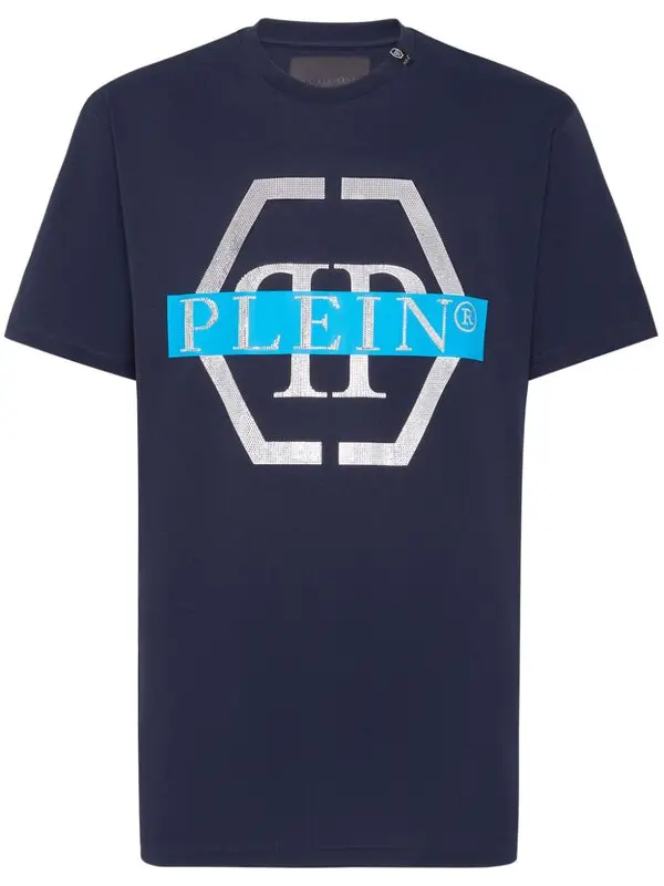 Philipp Plein Pp Tape-print Round-neck T-shirt