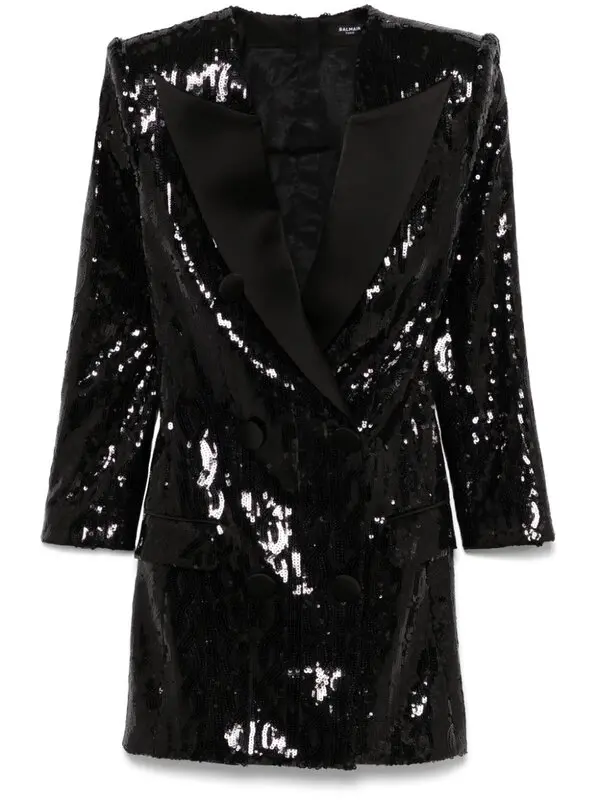 Balmain Sequinned Mini Dress