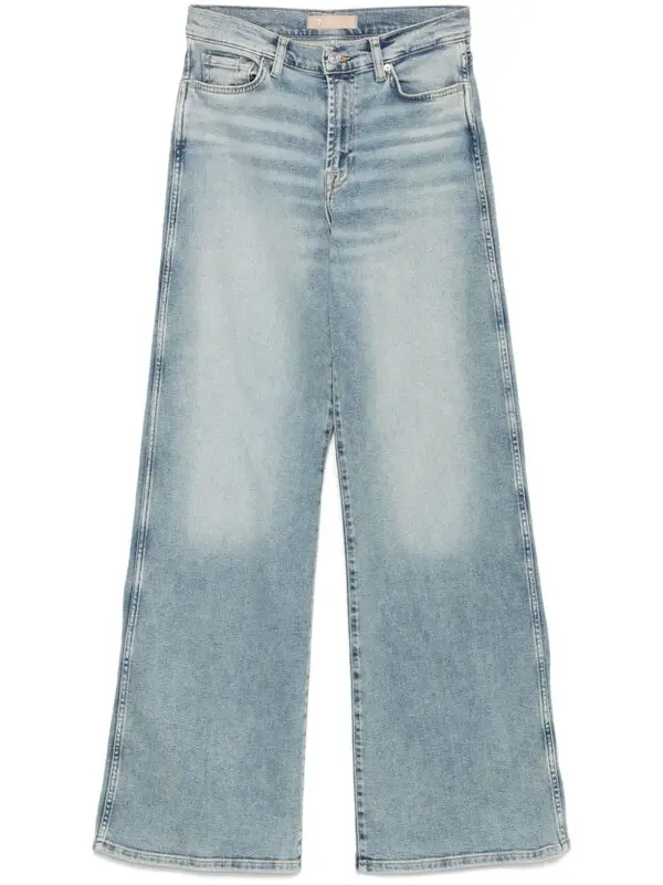 7 For All Mankind Lotta Wide-leg Jeans - Blue